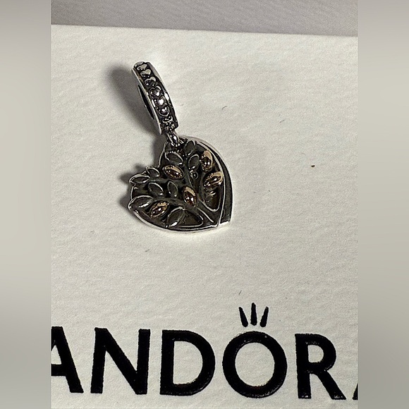 Pandora | Jewelry | Pandora Two Tone Family Tree Heart Dangle Charm ...